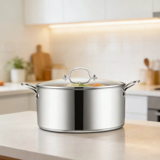 OEM Stock Pot Restaurant Supply, Stainless Steel Cookware with Lid